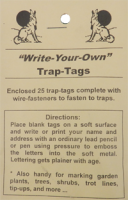 Montgomery Furs | Trapping Accessories | Trap Tags